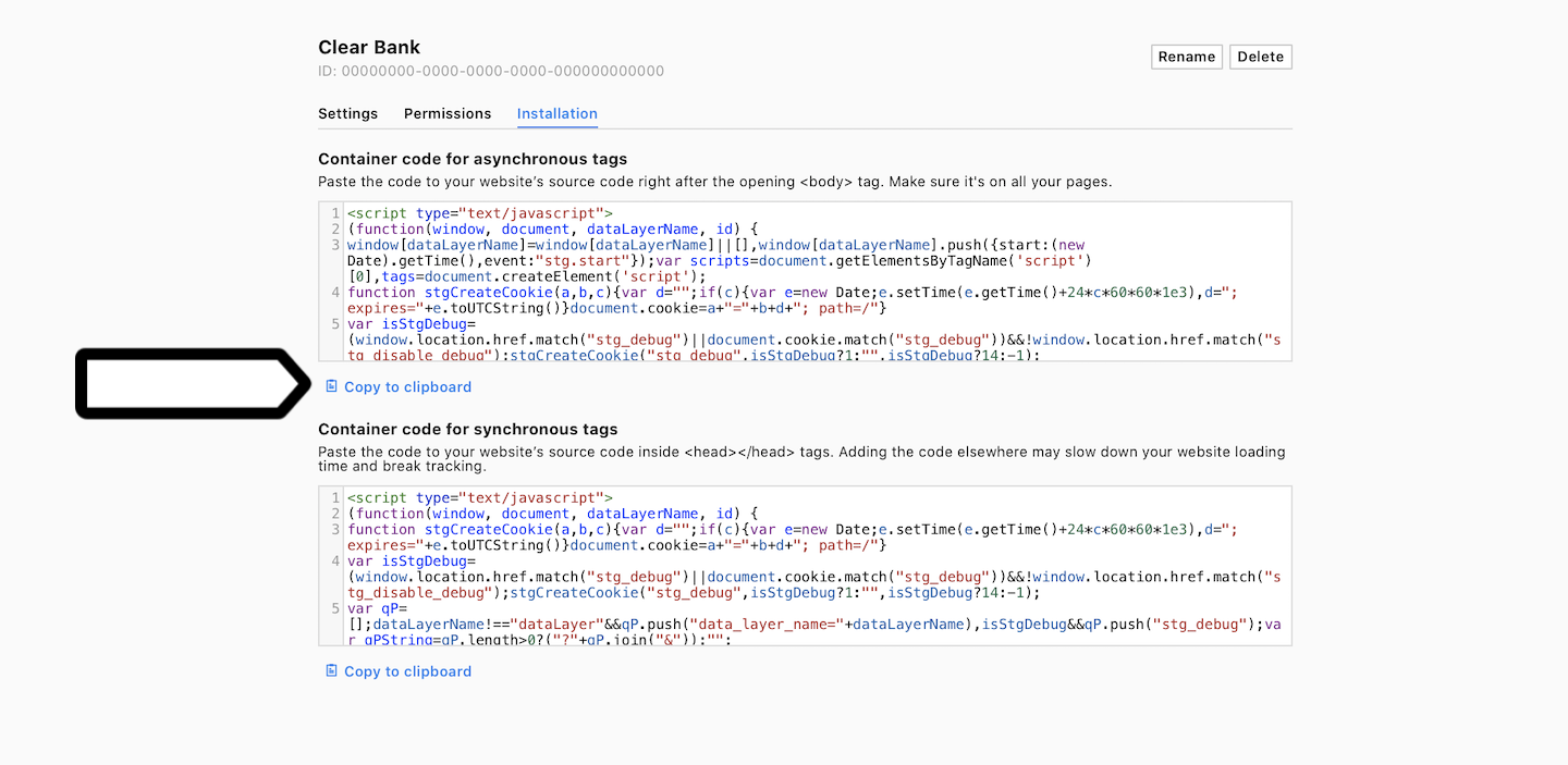Install a tracking code | Piwik PRO help center