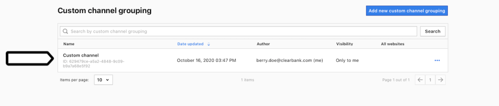 Organize incoming traffic into custom channels (custom channel grouping ...