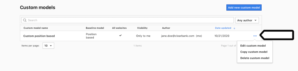 Add a custom attribution model | Piwik PRO help center