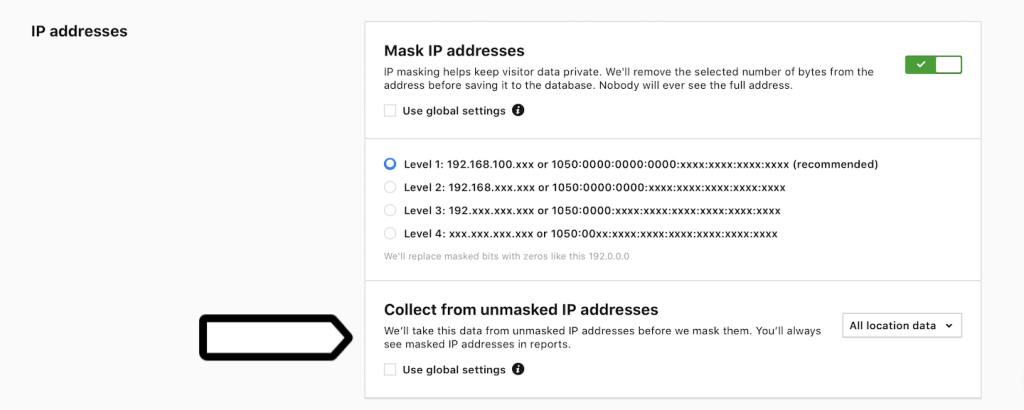 How can I mask visitors' IP addresses? | Piwik PRO help center