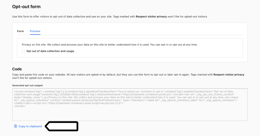 What is an opt-out form? | Piwik PRO help center