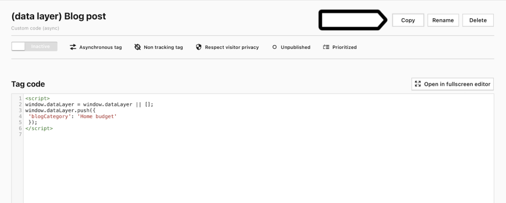 How to copy tags between sites, apps and meta sites and apps | Piwik ...