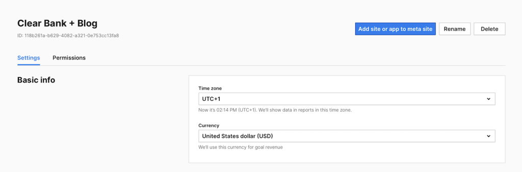 About a meta setup in Tag Manager | Piwik PRO help center