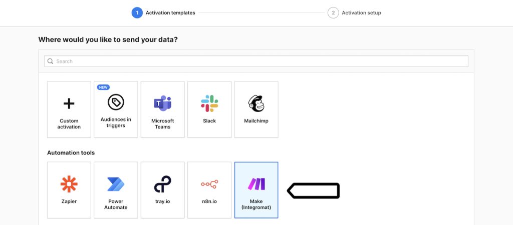 Make: activate your data | Piwik PRO help center