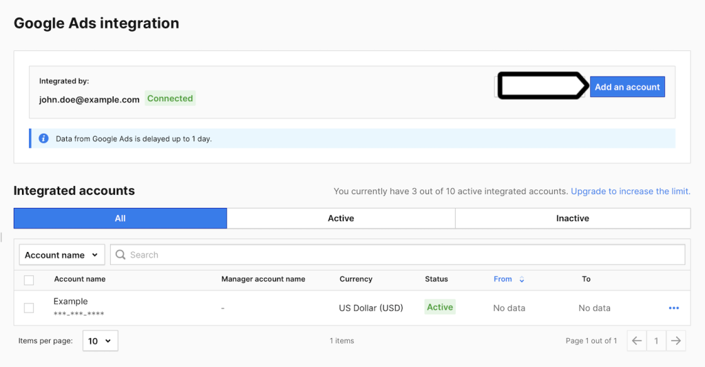 Google Ads integration | Piwik PRO help center