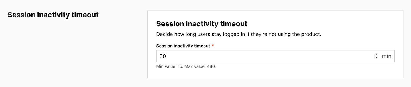 Change the session timeout for users | Piwik PRO help center